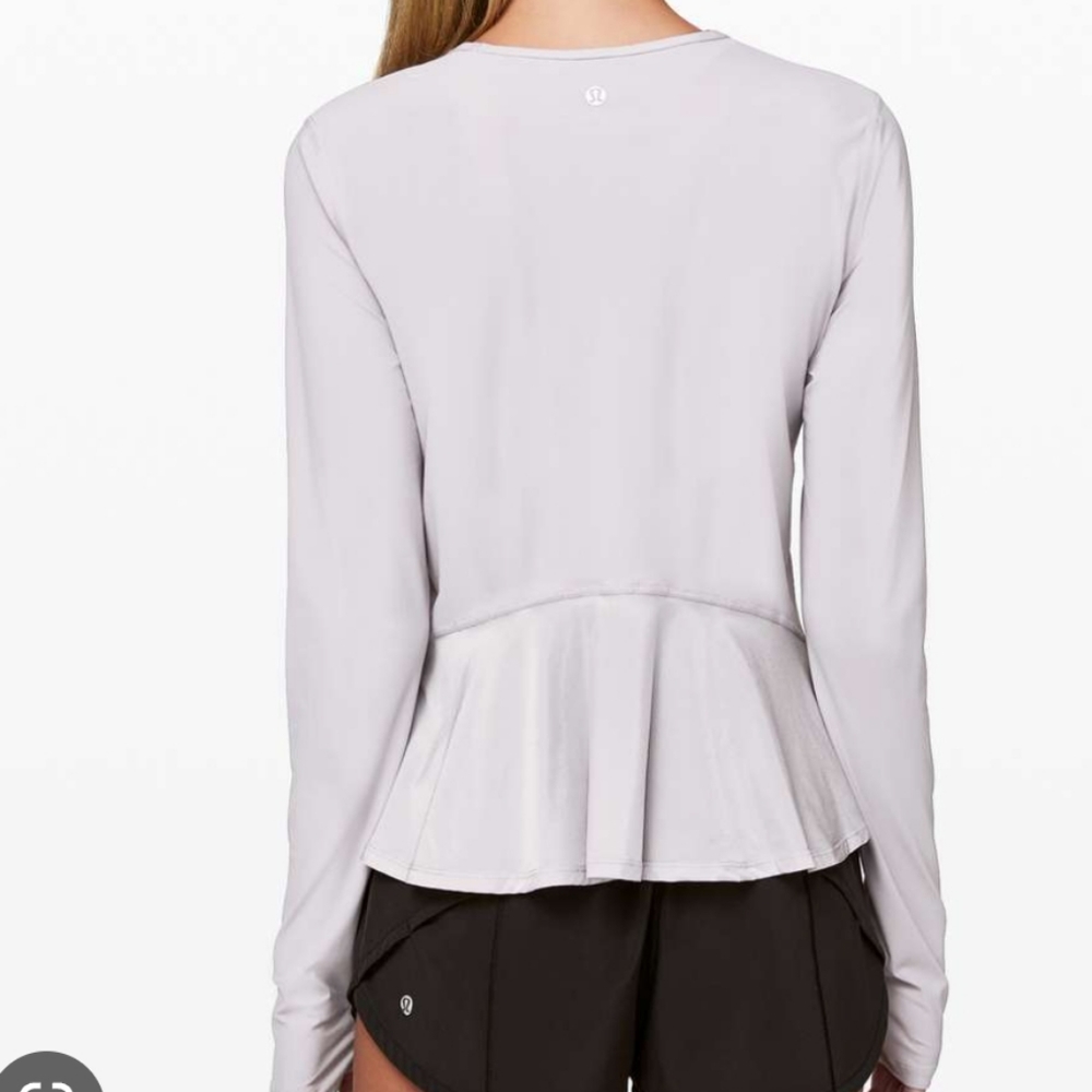 Lululemon Look Ahead Flare Iced Iris Top - Gem